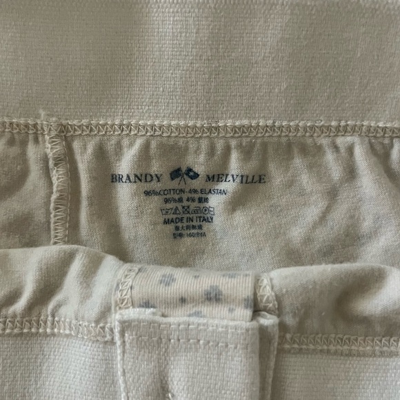 Brandy Melville | Shorts | Brandy Melville Cream Boxer Shorts | Poshmark